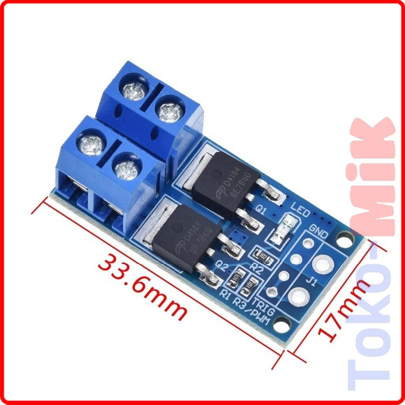 Jual MOSFET PWM Trigger Switch Module MOS FET High Power 15A 400W DC 5V-36V | Shopee Indonesia