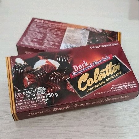 Jual Collata Dark Compound Chocolate 250gr | Shopee Indonesia