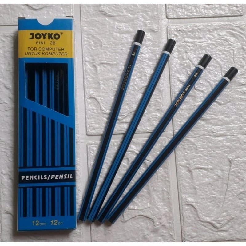 Jual Pensil Hitam Joyko 6161 | Pencil 2B Untuk Komputer | Shopee Indonesia