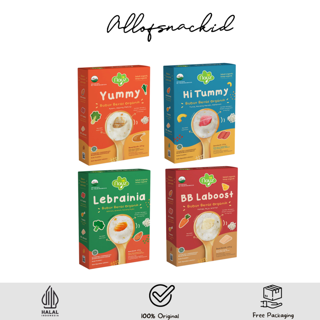 Jual Nayz - Bubur Beras Organik Tematik - MPASI Homemade - 50gr - BB ...