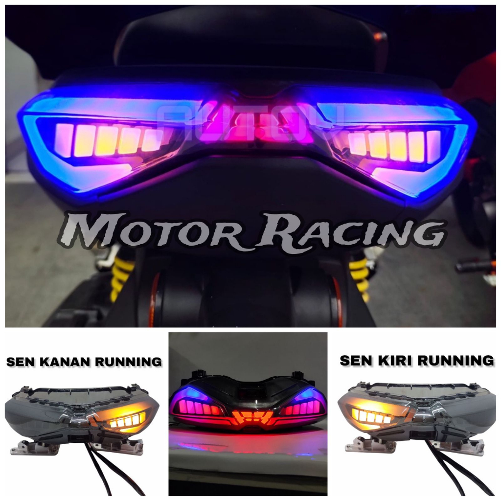Jual Lampu Stop Yamaha Nmax New Stop Lampu Nmax Biru 3in1 Running High ...