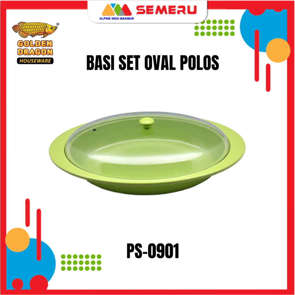 Jual GOLDEN DRAGON BASI SET OVAL POLOS PS-0901 | Shopee Indonesia