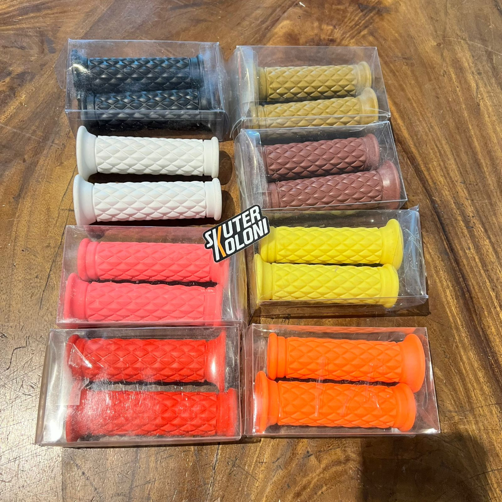 Jual RETRO Colourles Grips Hand grip warna Vespa LX LXV ET4 Liberty Zip ...