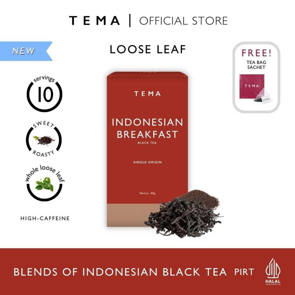 Jual Indonesian Breakfast - Single Origin - TEMA Tea Loose Leaf Box ...