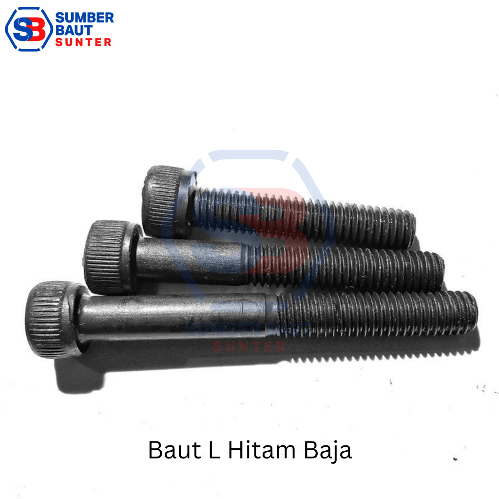 Jual M10x80 Baut L Baja Hitam Socket Head Kunci L 10x80 | Shopee Indonesia