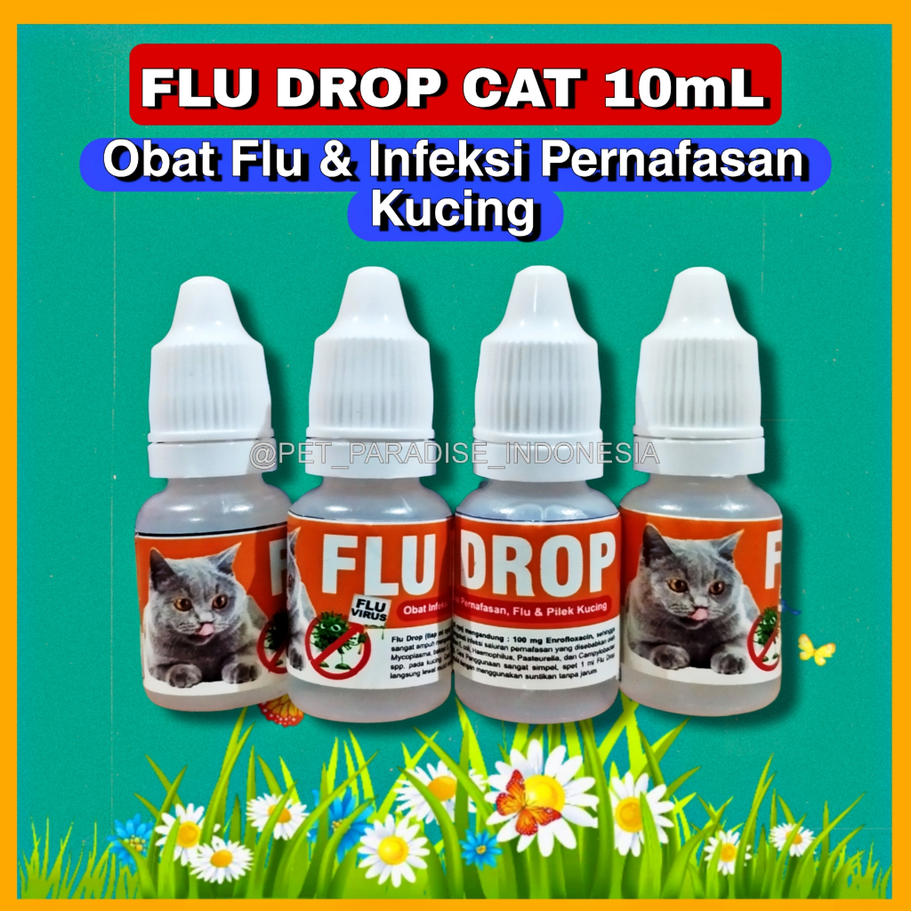 Jual PPI- FLU DROP CAT Obat Flu & Infeksi Pernafasan Kucing Sangat ...