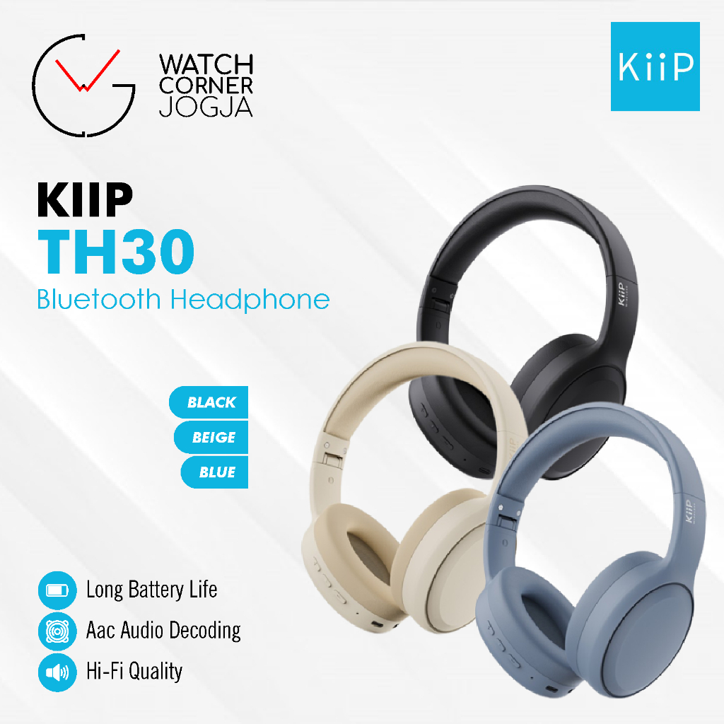 Jual KIIP TH30 Wireless Bluetooth Headphone Earphone 2 in 1 HiFi Gaming ...