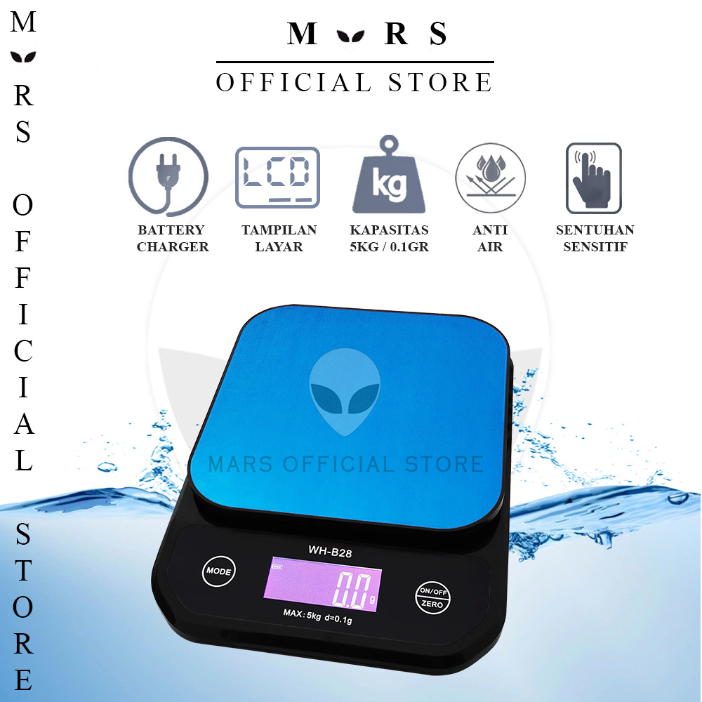 Jual WH-B28 Timbangan Digital Waterproof Charger USB Tahan Anti Air Max 5 kg / 0.1 gram LCD ...
