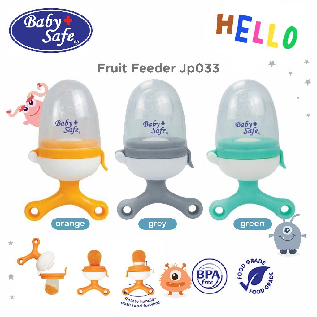 Jual Baby Safe Fruit Feeder JP033 Empeng Dot Buah Gigitan Bayi MPASI Anak - Empeng Buah Anak BPA ...