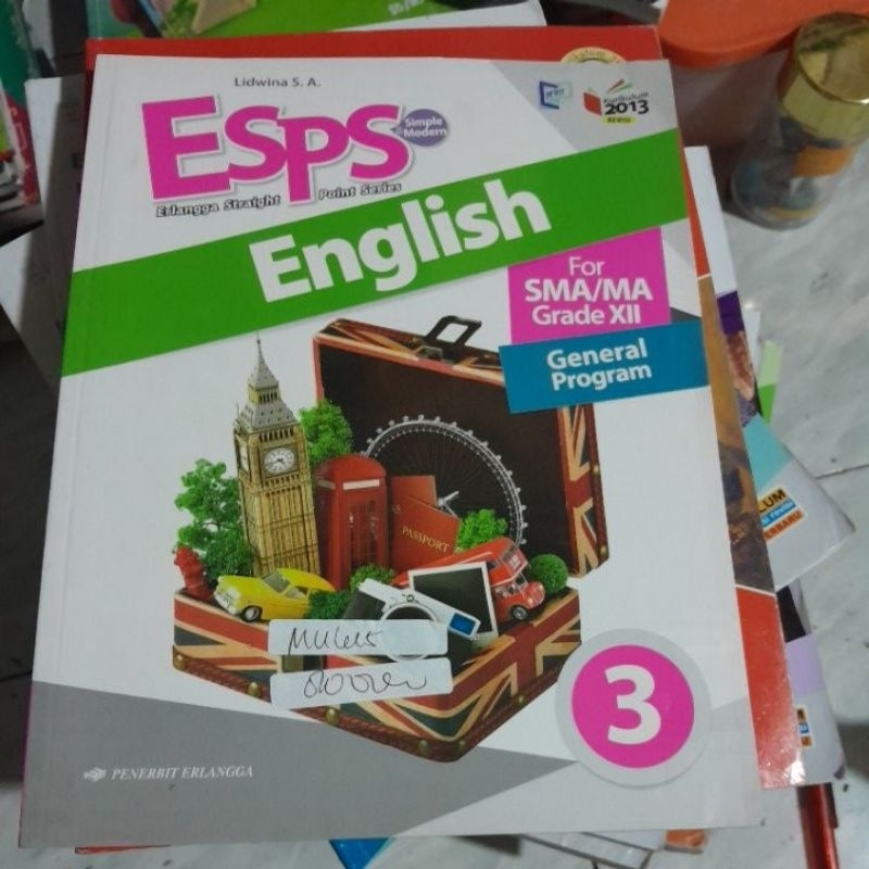 Jual ESPS ENGLISH /BAHASA INGGRIS KELAS 1 2 3/10 11 12 SMA K13 REVISI PENERBIT ERLANGGA | Shopee ...