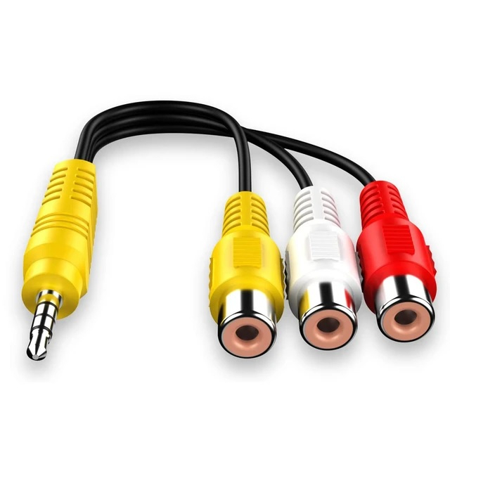 Jual Kabel Jack Aux 3.5mm to 3 RCA Female - Kabel Audio to RCA Female ...