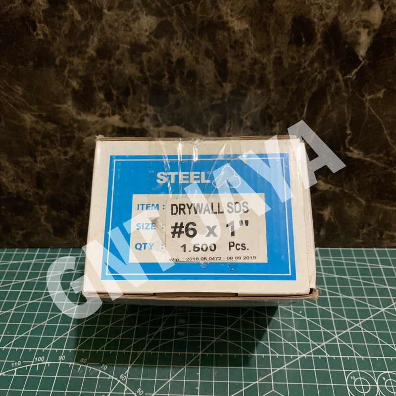 Jual Skrup SDS Gypsum steel biru 6 x 1" ( 2,5cm ) | Shopee Indonesia