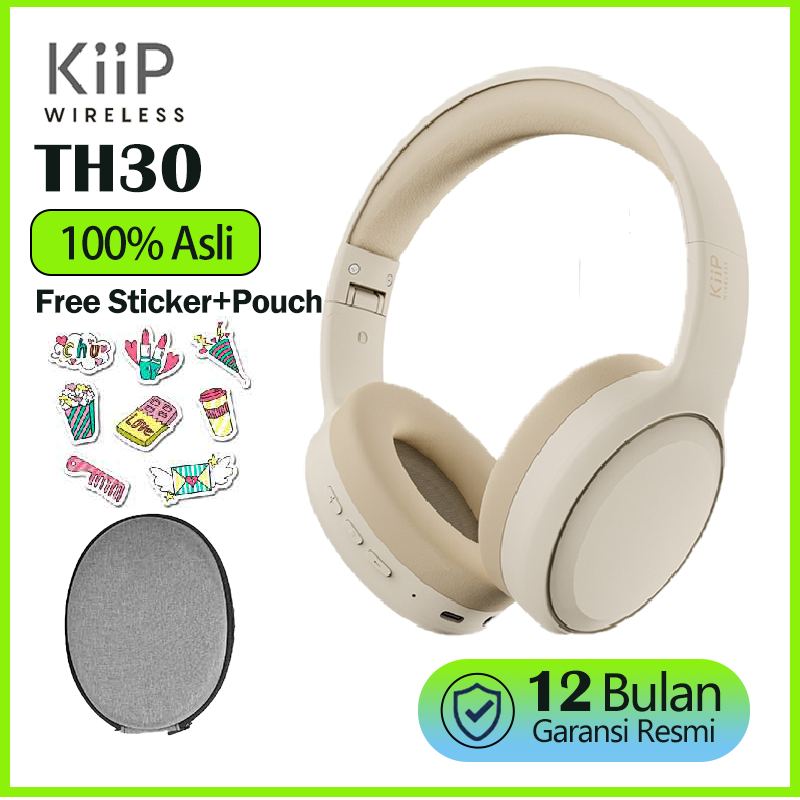Jual KiiP Wireless TH30 Headphone Bluetooth Wireless Headset Earphone V5.3 | Shopee Indonesia