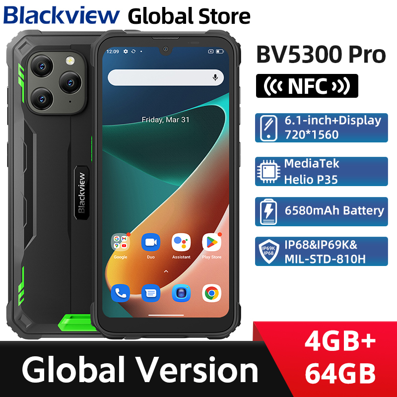 Jual BLACKVIEW BV5300 Pro ArcSoft Rugged Smartphone 4GB 64GB Octa Core Android 12 Mobile Phone ...