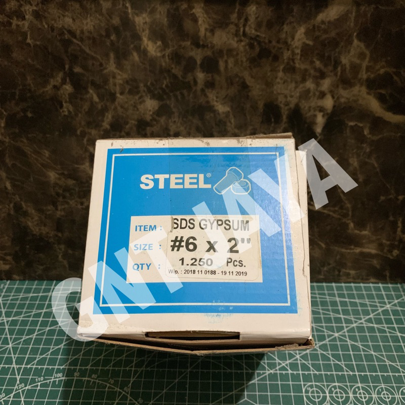 Jual Skrup SDS Gypsum steel biru 6 x 2"( 5cm ) | Shopee Indonesia