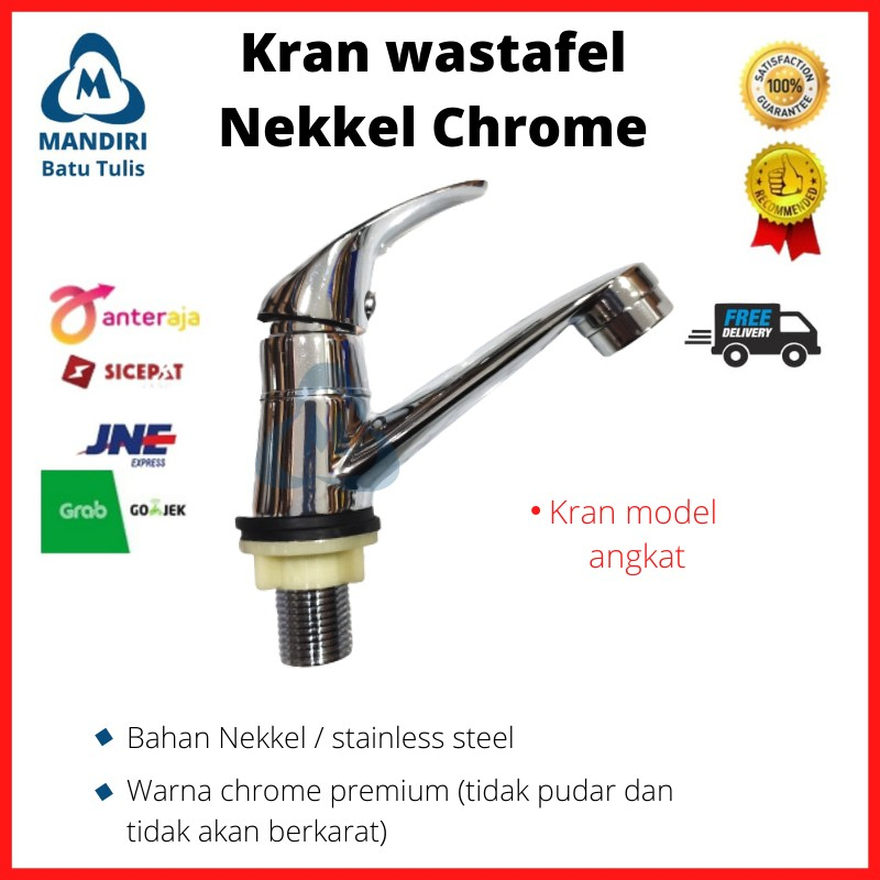 Jual Kran Wastafel Besi Chrome - Keran Westafel Cuci Tangan Stainless ...