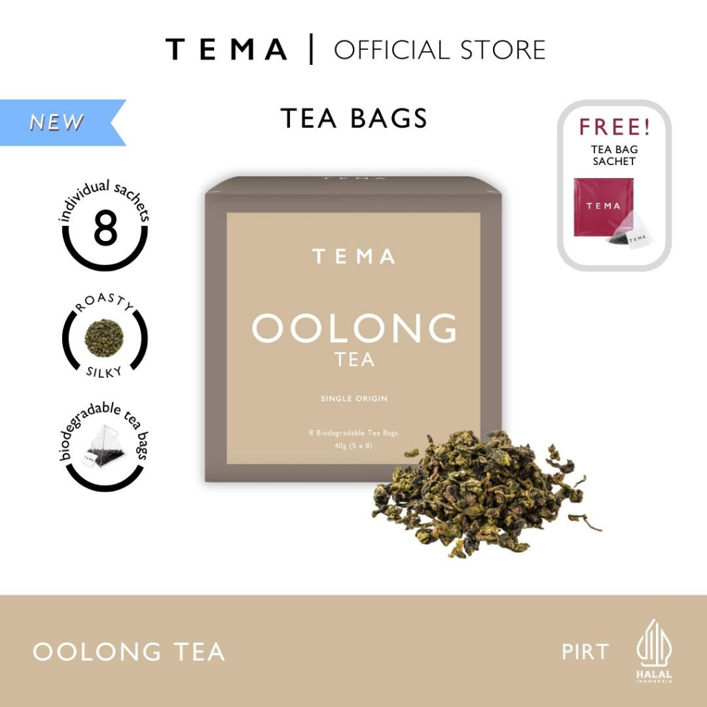 Jual Oolong Tea - TEMA Tea Bags - Single Origin - 8 Sachet | Shopee ...