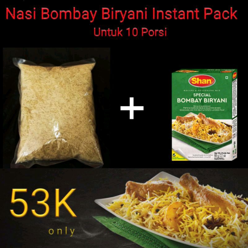 Jual Nasi Biryani Instant Pack 10 porsi | Shopee Indonesia