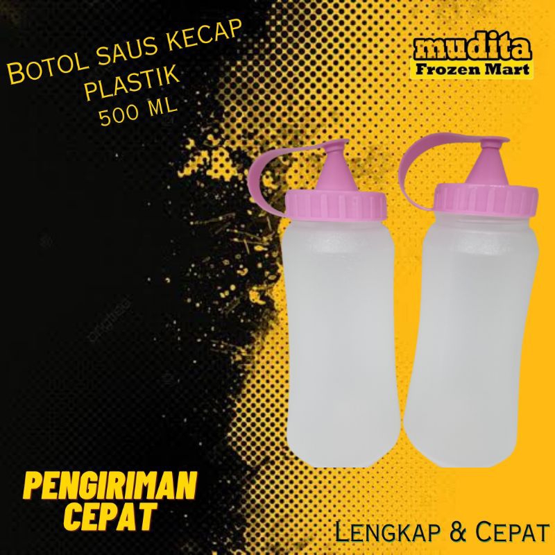 Jual Botol Saus Kecap Sambal Plastik 500 ml | Shopee Indonesia