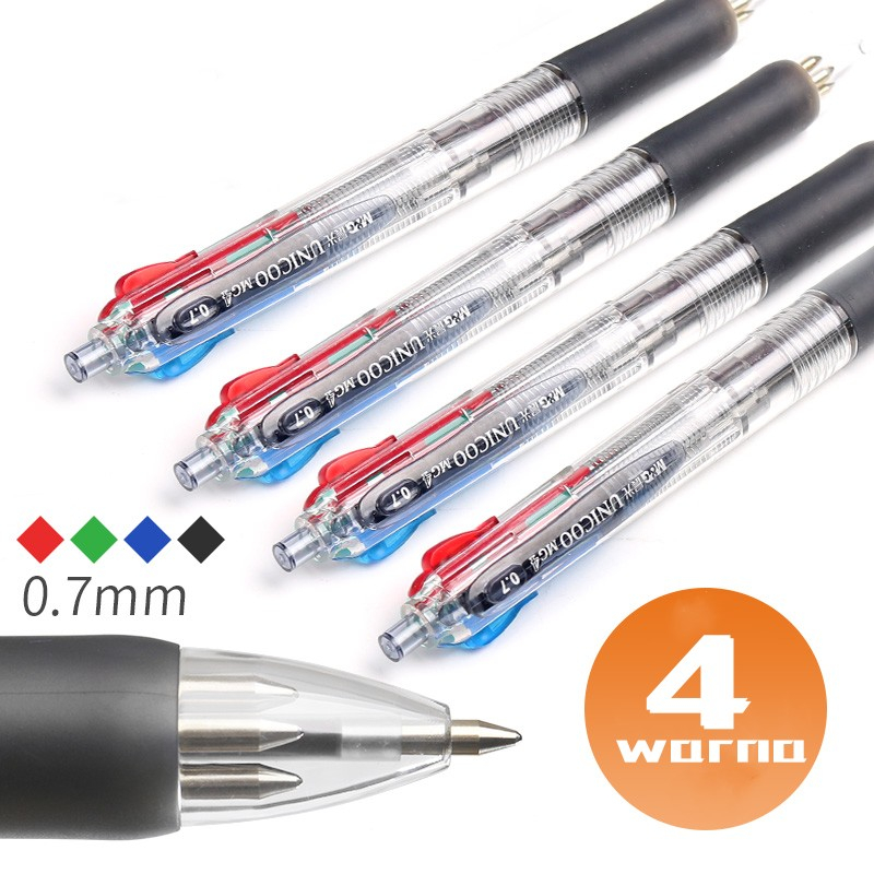 Jual 4 warna pulpen 0,7mm /Ballpen/ pena 4 warna | Shopee Indonesia