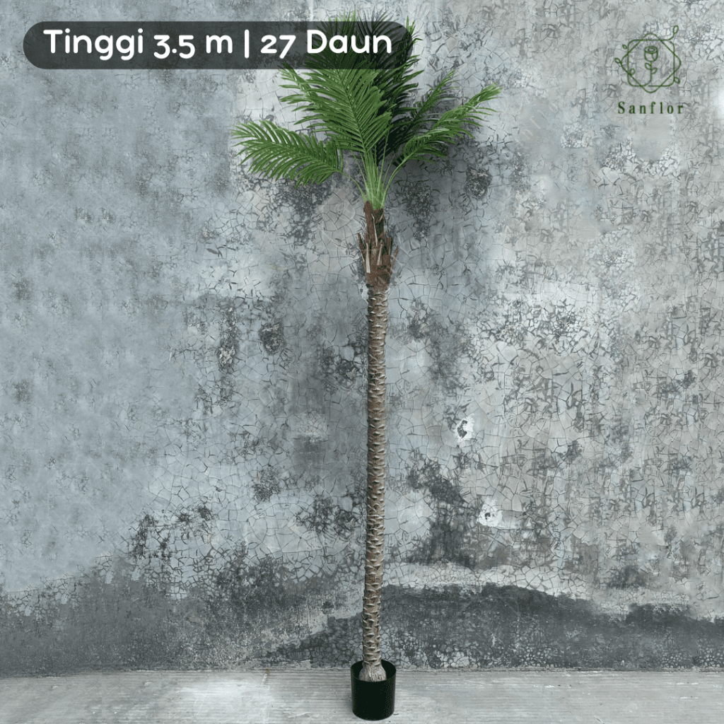 Jual ACAI PALM TREE ARTIFICIAL TINGGI 3.5 METER 27 DAUN/ POHON PALEM ...