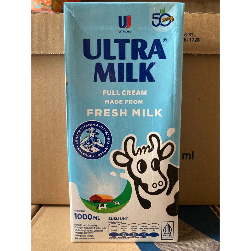 Jual Susu Ultra Milk Full Cream 1 Liter | Shopee Indonesia