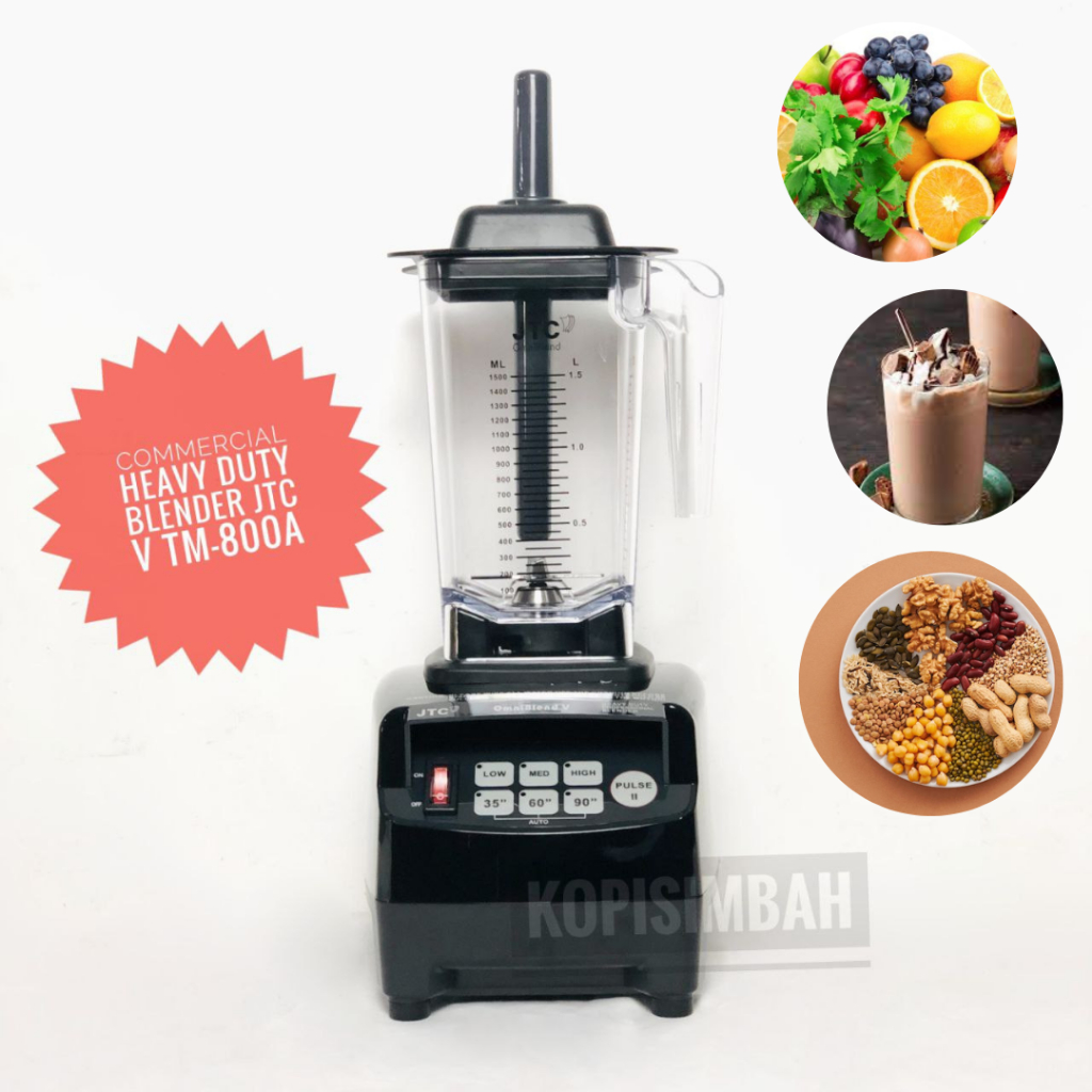 Jual Commercial Blender Heavy Duty Milkshake Juicer JTC Omniblend V TM-800A Analog &JTC ...