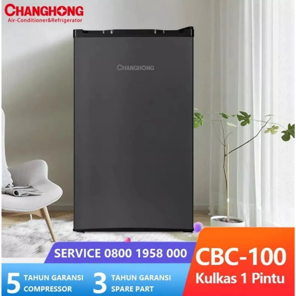 Jual KULKAS PORTABLE CHANGHONG CBC 100 100 LITER / LEMARI ES 1 PINTU CBC100 | Shopee Indonesia