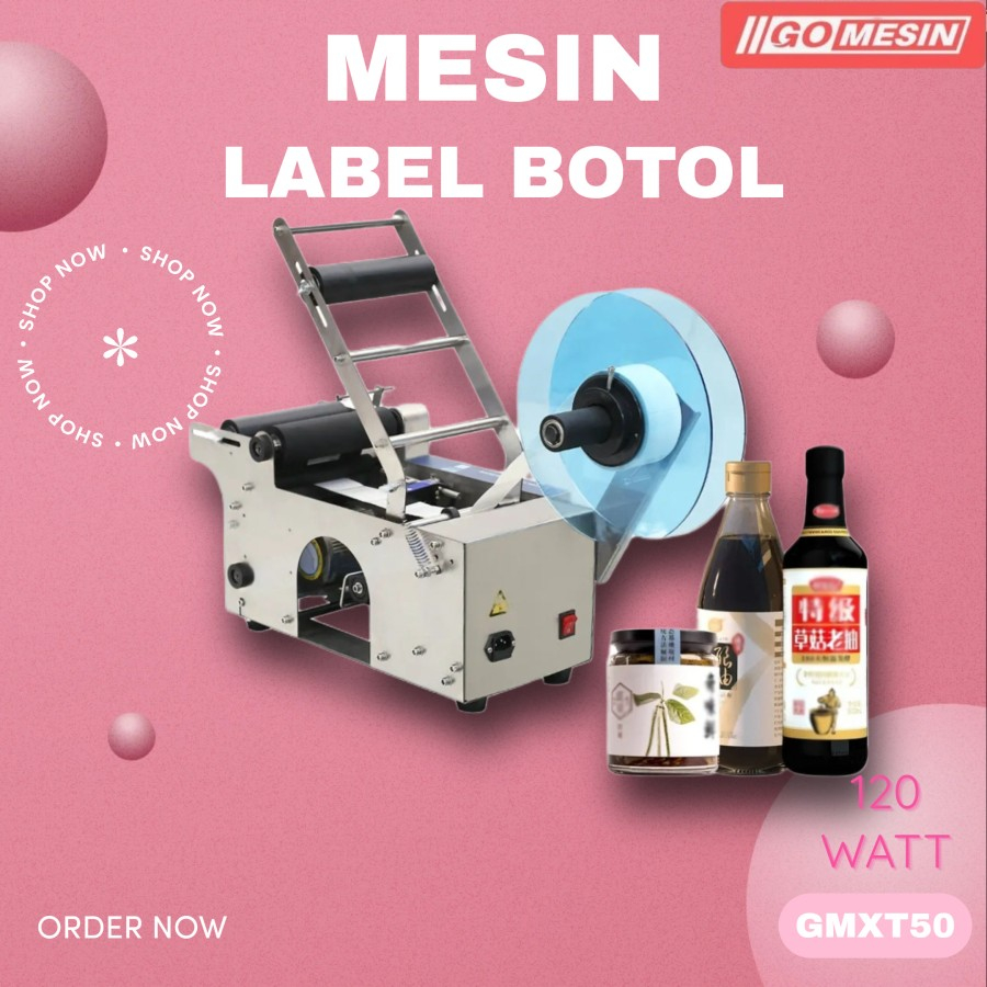 Jual MESIN LABELING BOTOL SEMI AUTO GO MESIN GM XT50 | Shopee Indonesia