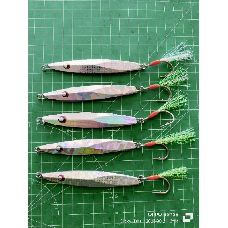 Jual metal jig 40 gr siap pakai spesialis TENGIRI,GT,BARRACUDA | Shopee Indonesia