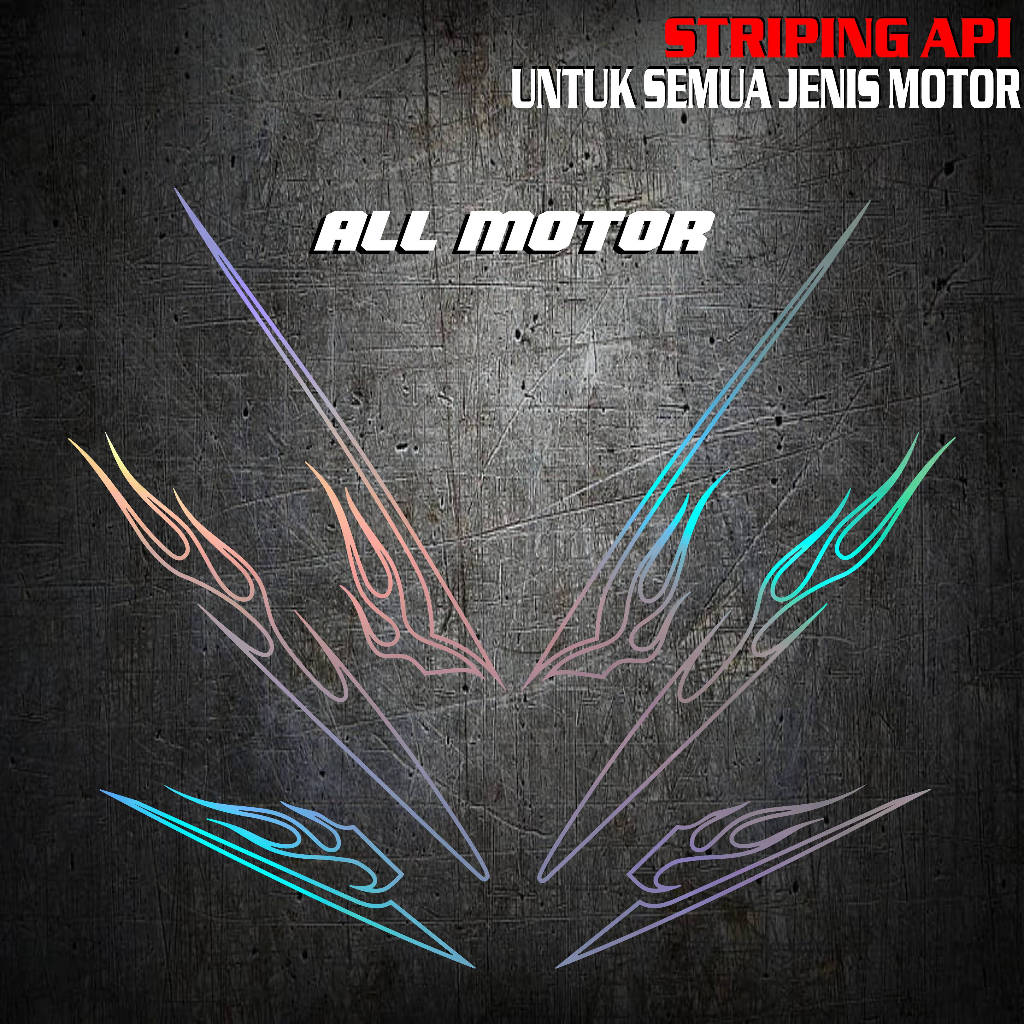 Jual SC.300/STIKER API UNTUK ALL TYPE MOTOR/STIKER API/STIKER LOGO ...