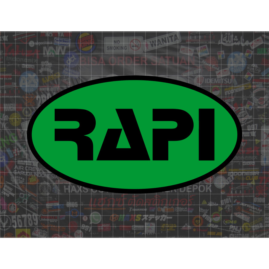Jual Cutting Sticker RAPI Ukuran 20 Cm | Shopee Indonesia