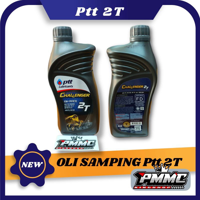 Jual OLI SAMPING PTT CHALLENGER 2T 2TAK SEMI SYNTHETIC 1L | Shopee ...