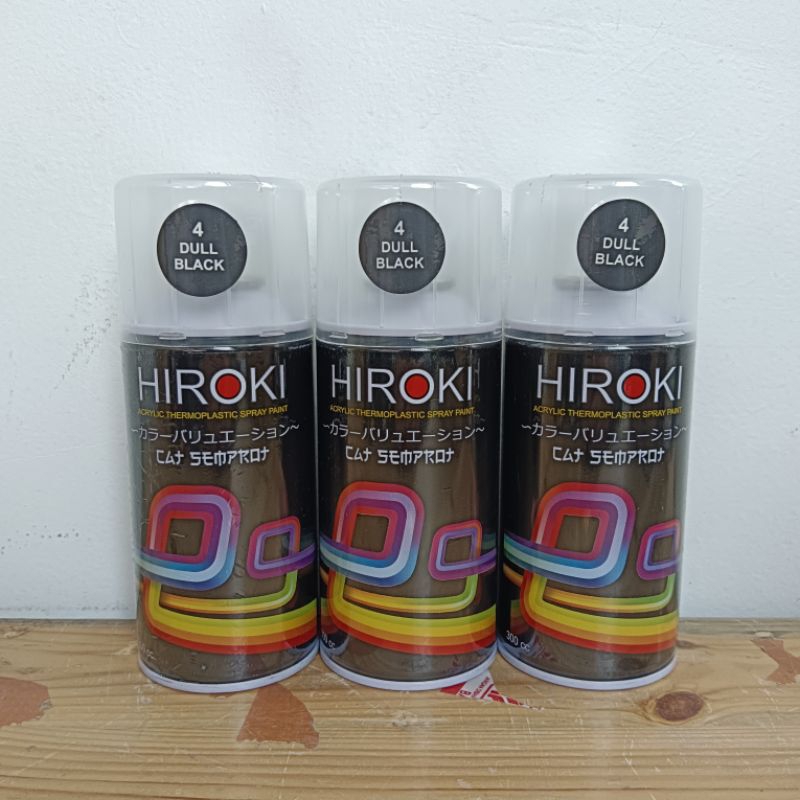 Jual pilok pilox cat HIROKI 4 DULL BLACK 300cc hitam doff hitam dof dop ...