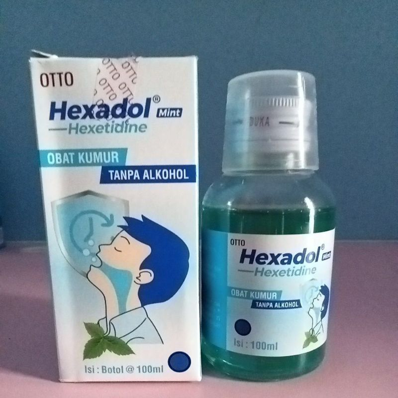 Jual HEXADOL OBAT KUMUR TANPA ALKOHOL 100ML | Shopee Indonesia