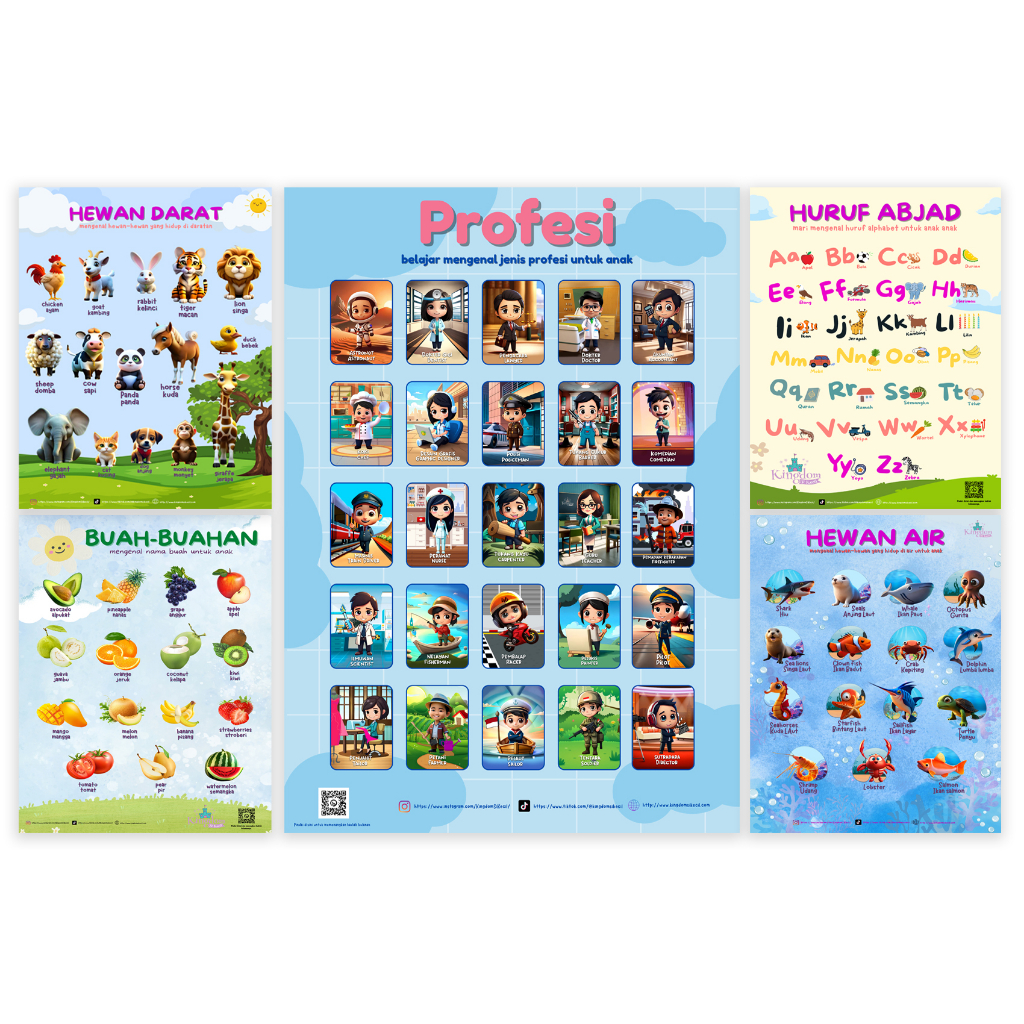 Jual PAKET 5 POSTER DINDING EDUKASI ANAK | POSTER EDUKASI ANAK TIMBUL ... Jual PAKET 5 POSTER DINDING EDUKASI ANAK | POSTER EDUKASI ANAK TIMBUL ...