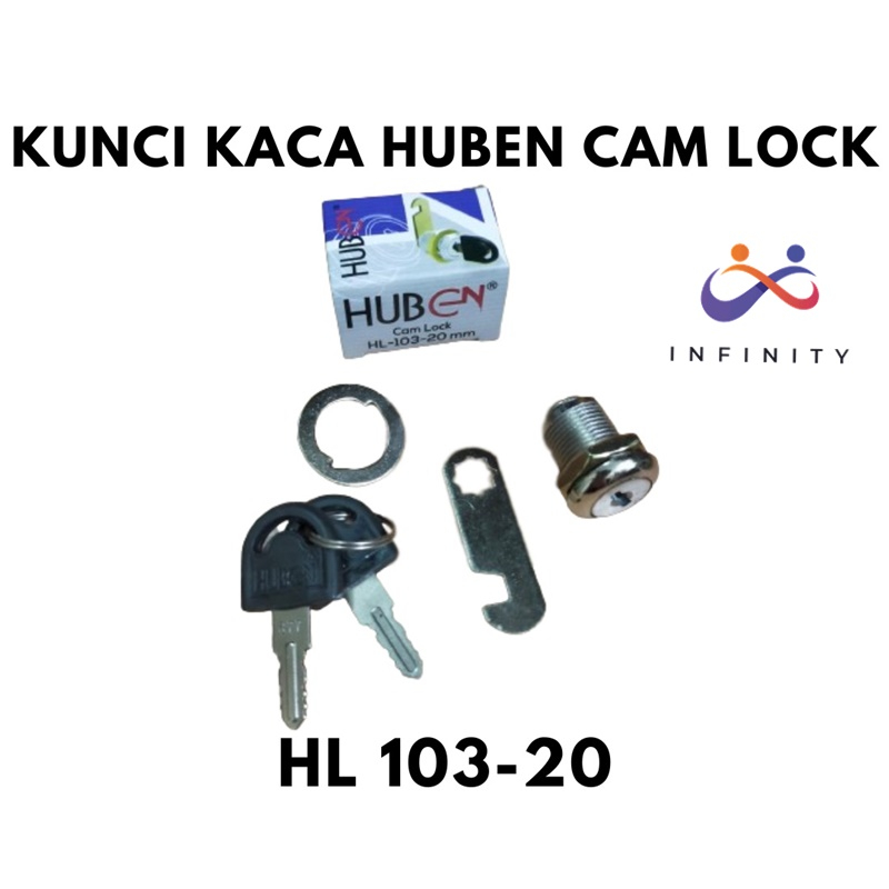 Jual Kunci Kait Laci Lemari Loker Cam Lock Camlock HUBEN HL 103.20 (20 mm) Kualitas Terbaik INF ...