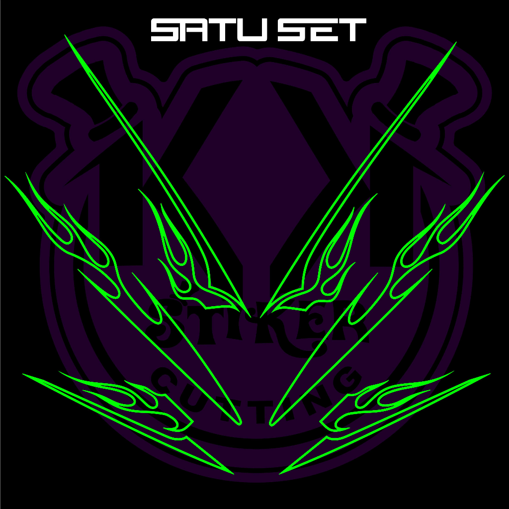 Jual SC.300/STIKER API UNTUK ALL TYPE MOTOR/STIKER API/STIKER LOGO ...