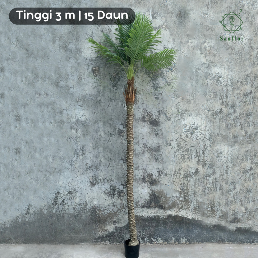 Jual ACAI PALM TREE ARTIFICIAL TINGGI 3 METER 15 DAUN/ POHON PALEM ...