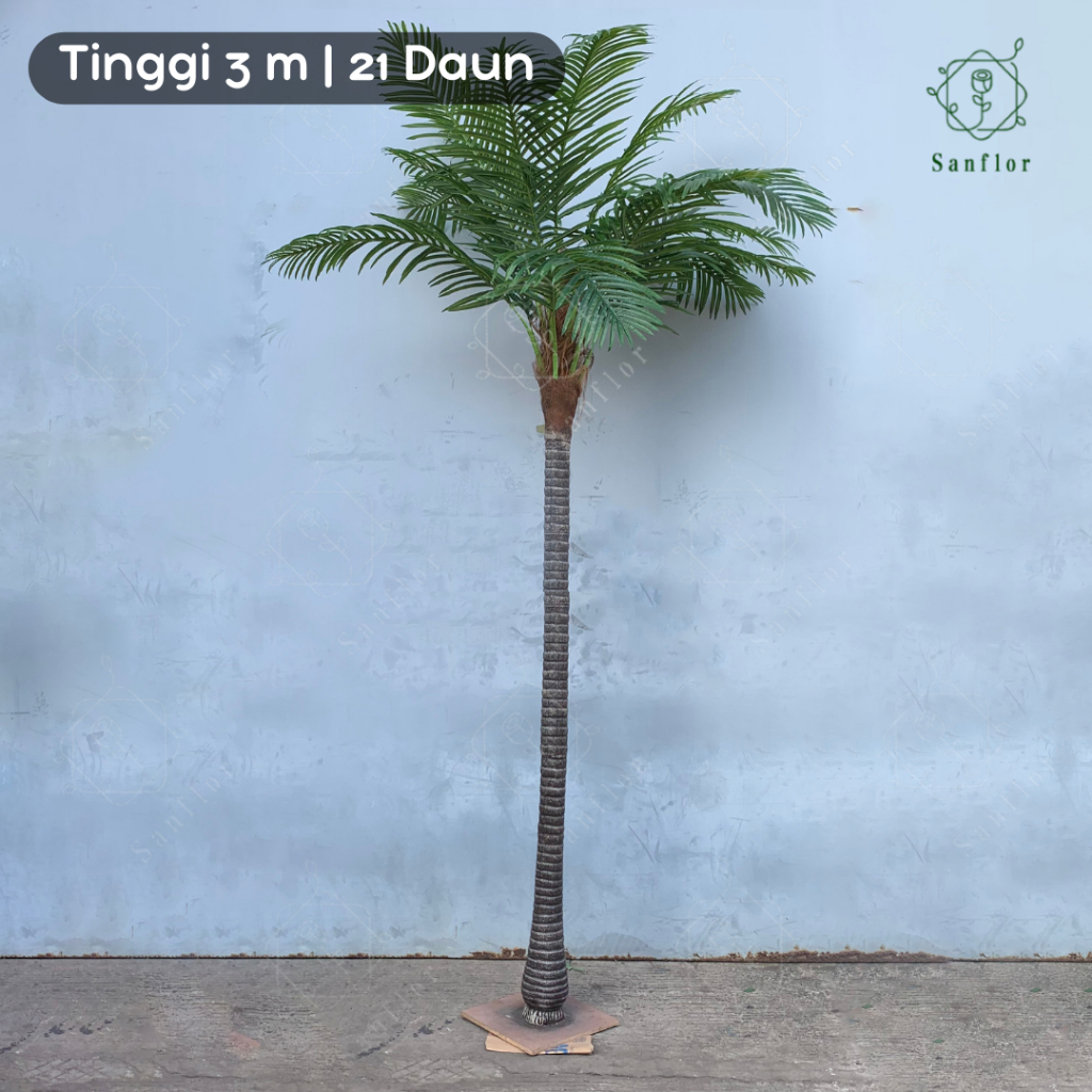Jual ACAI PALM TREE ARTIFICIAL TINGGI 3 METER 21 DAUN/ POHON PALEM ...