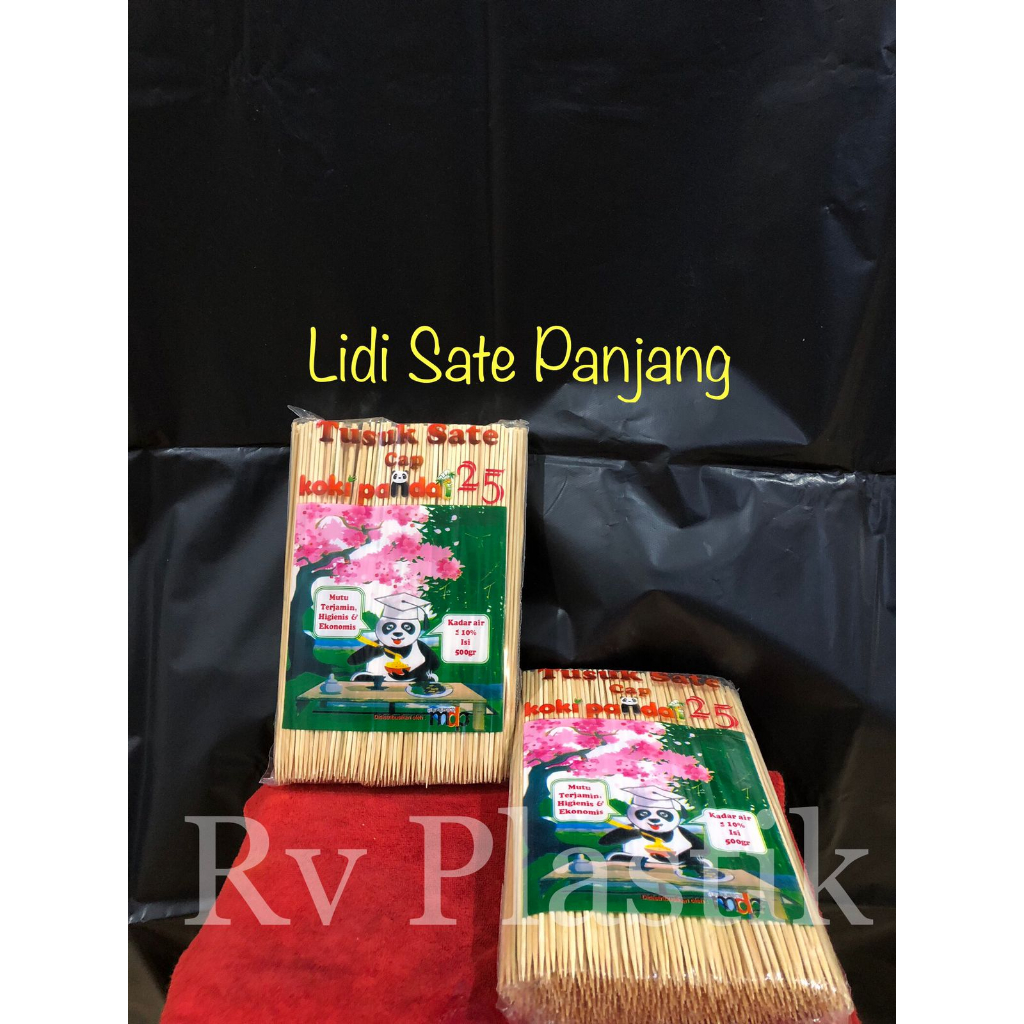 Jual Tusuk sate / Lidi Sate Panjang cap Panda ( kemasan 500 gram ...