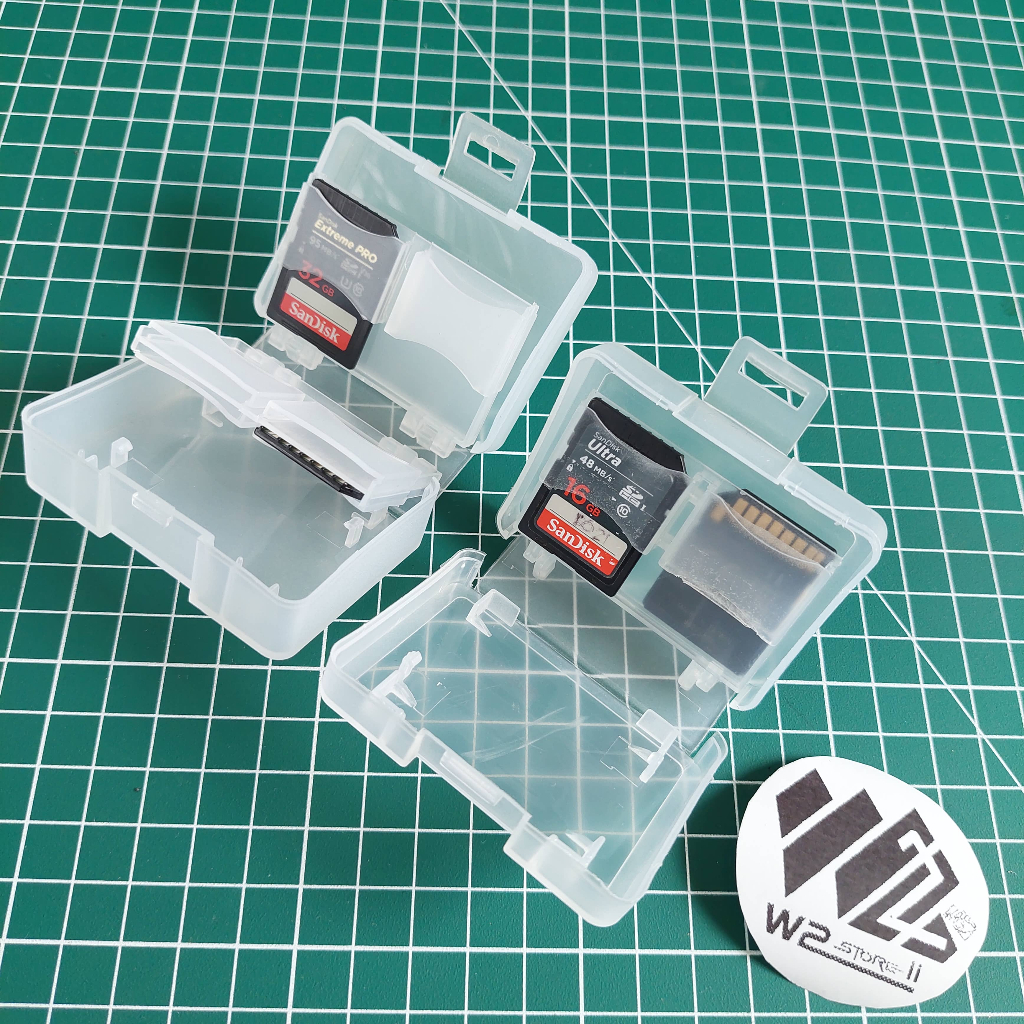 Jual Case Memory Kotak Penyimpan Kartu Memori SD Card dan CF Card 4 ...