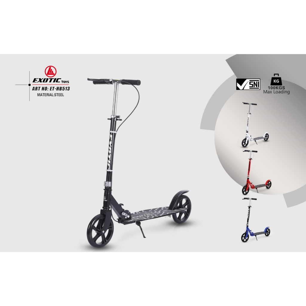 Jual Scooter Exotic ET-305 Skuter Otoped Anak Dewasa ET305 Roda Besar ...