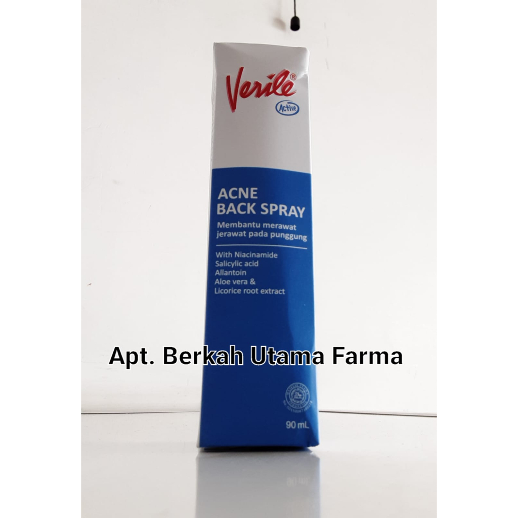 Jual Verile Active Acne Back Spray 90 ml | Shopee Indonesia