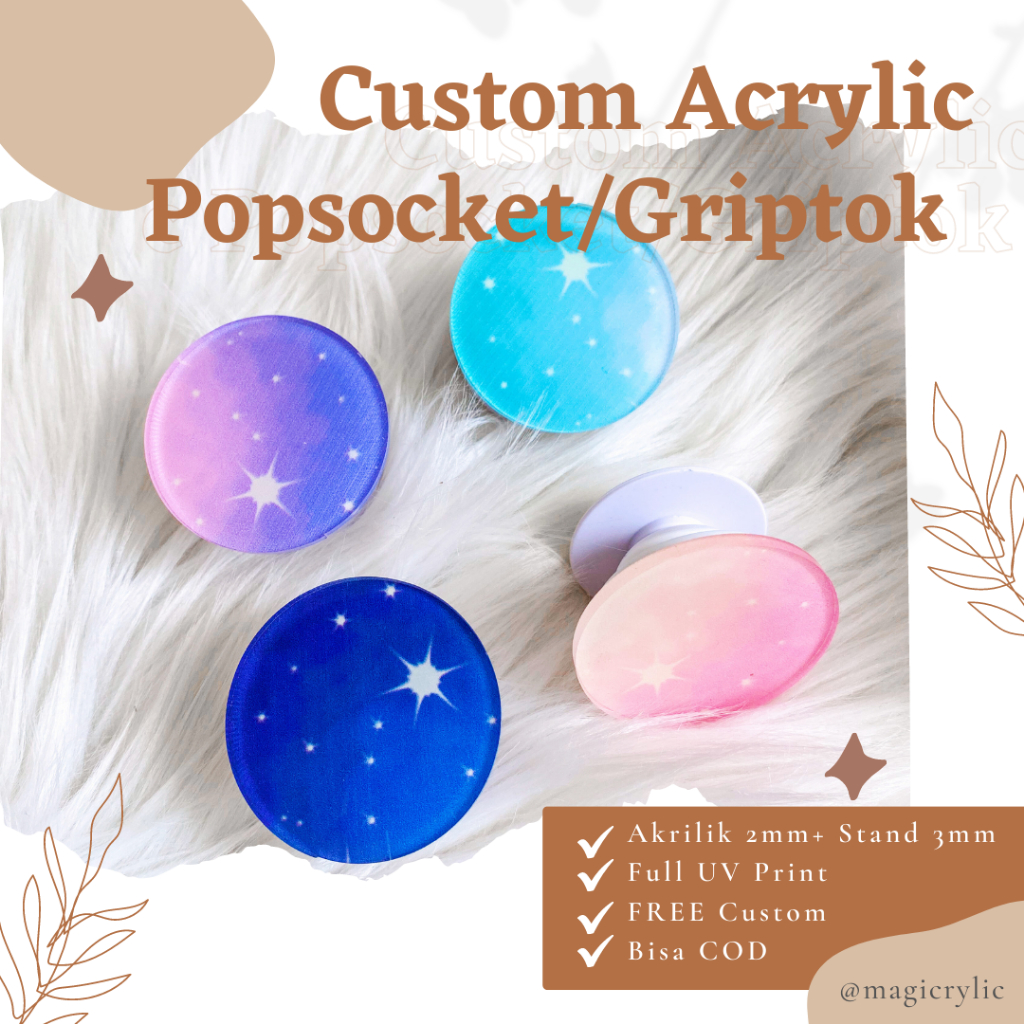 Jual Custom Popsocket Griptok Akrilik FREE Design | Shopee Indonesia