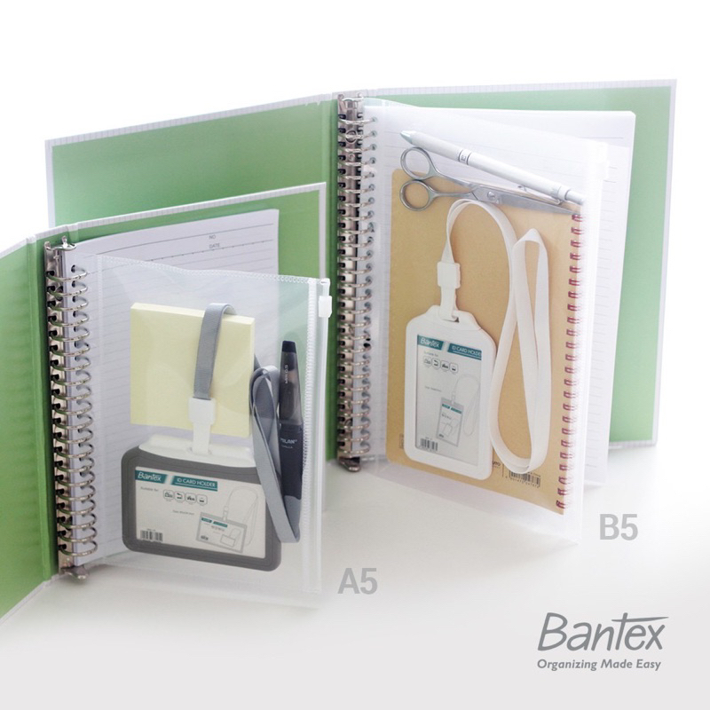 Jual Bantex Zipper B5 Pocket For Multiring Binder B5 26 Holes 8073 08 ...