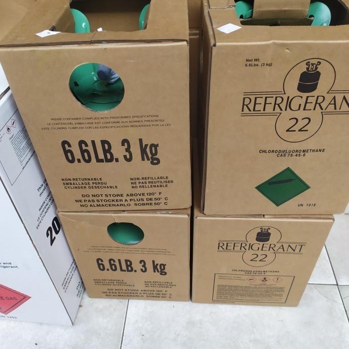 Jual Fleon Preon R22 R 22 Refrigerant isi 3kg Ac Pendingin | Shopee Indonesia