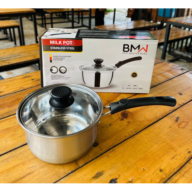 Jual Milk pot steamer panci susu stainless tutup kaca size 20cm panci kukus dan rebus wajan ...