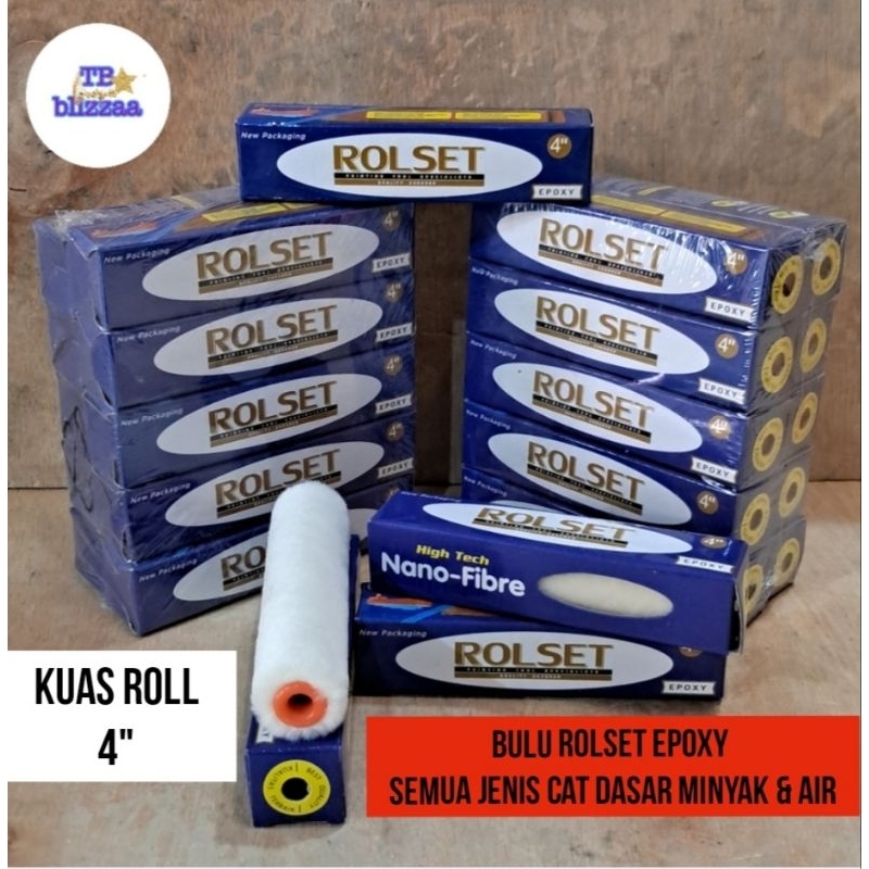 Jual Bulu Rolset Epoxy 4" Mini Rol Kuas Roller Mini Rol RolSet 4" inch ...