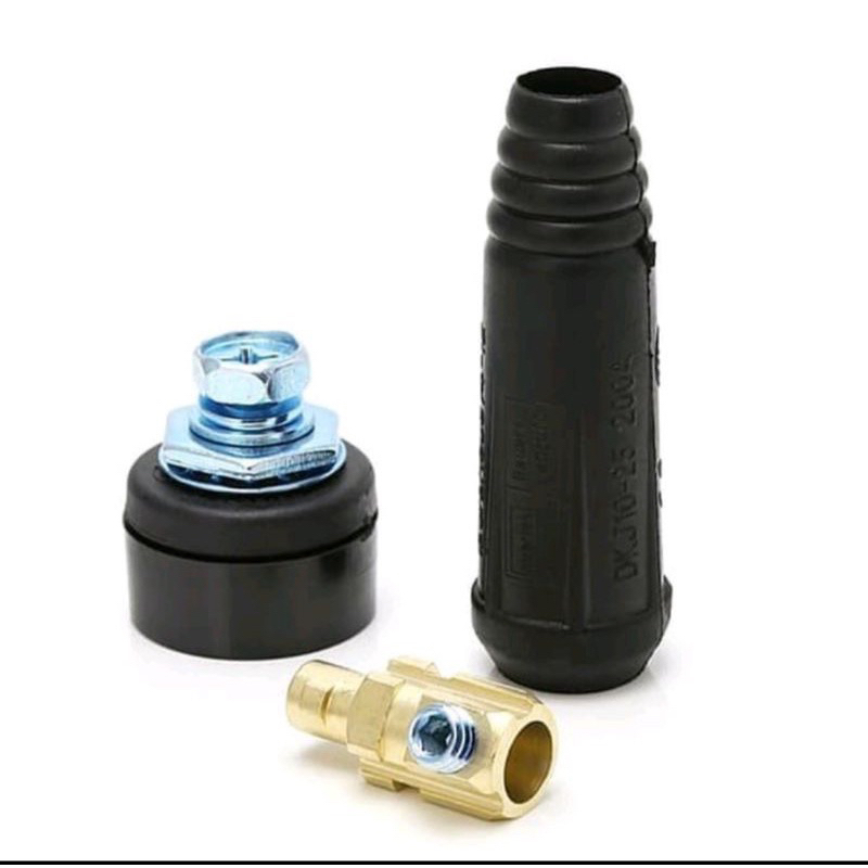Jual Konektor Kabel Las Male Female 25MM Connector Socket Cable Welding ...